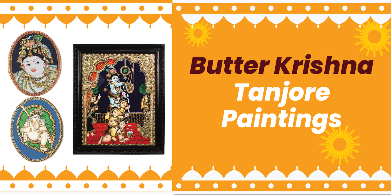 The Joyful Depictions of Devotion in Butter Krishna Tanjore Paintings ...
