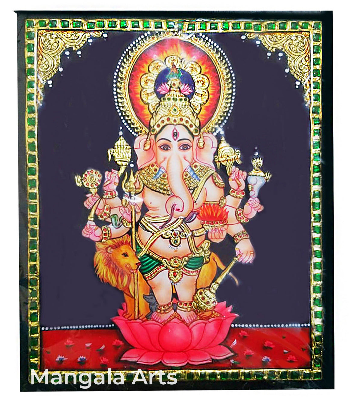 Kannu Drishti Pillayar Tanjore Painting | Mangala Arts