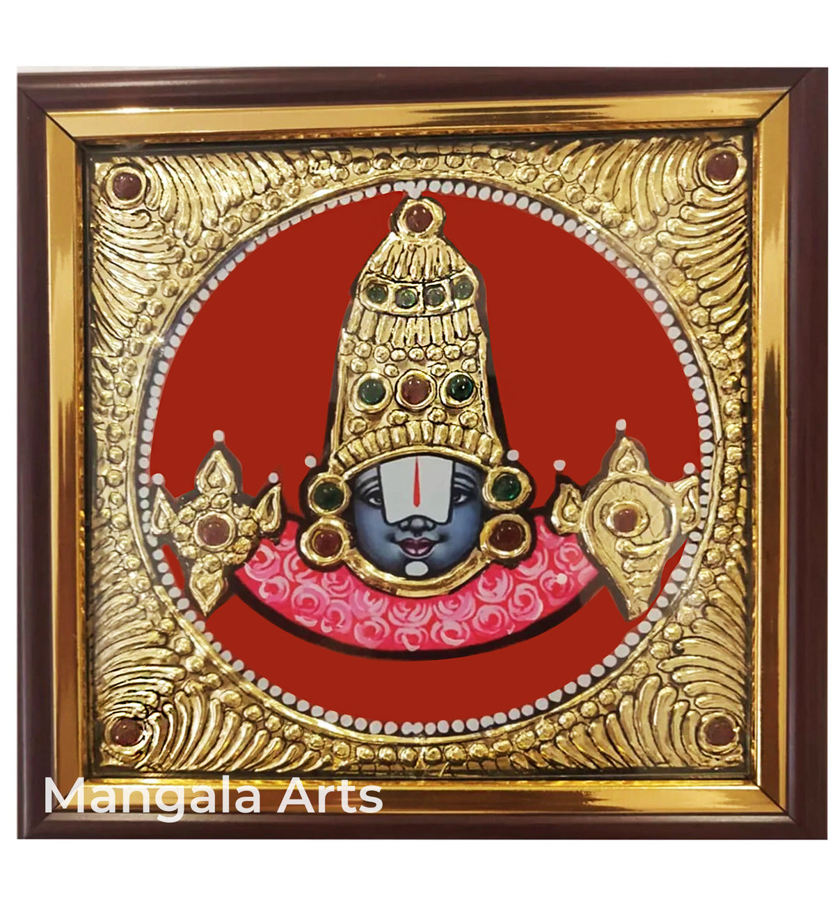 Perumal Face Tanjore Painting | Mangala Arts