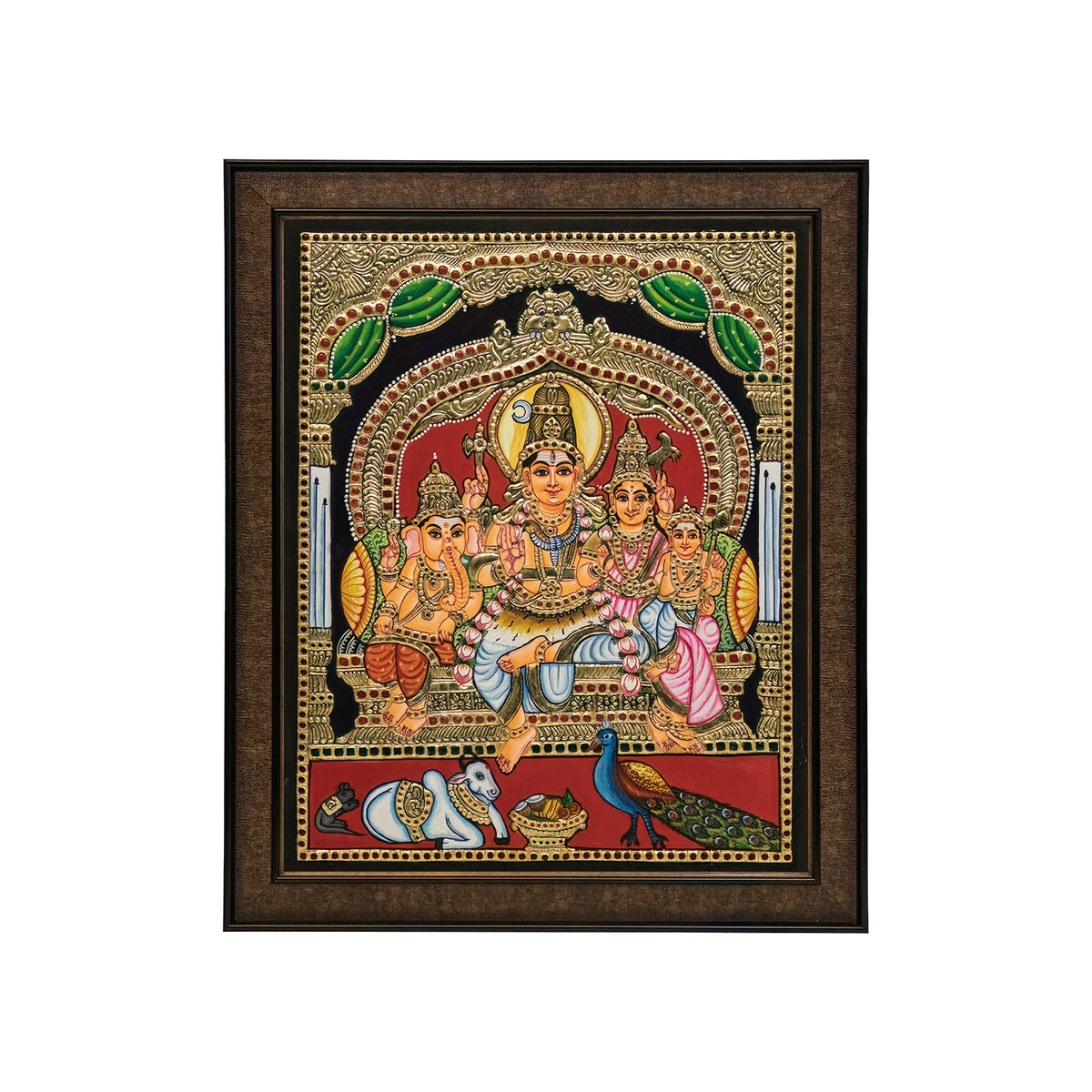 Sivan Family Antique Tanjore Painting | Mangala Arts