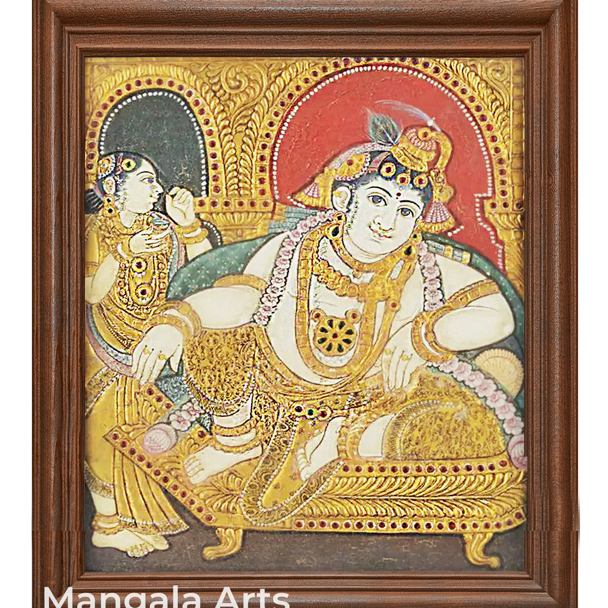 Krishna Tanjore Painting | Mangala Arts