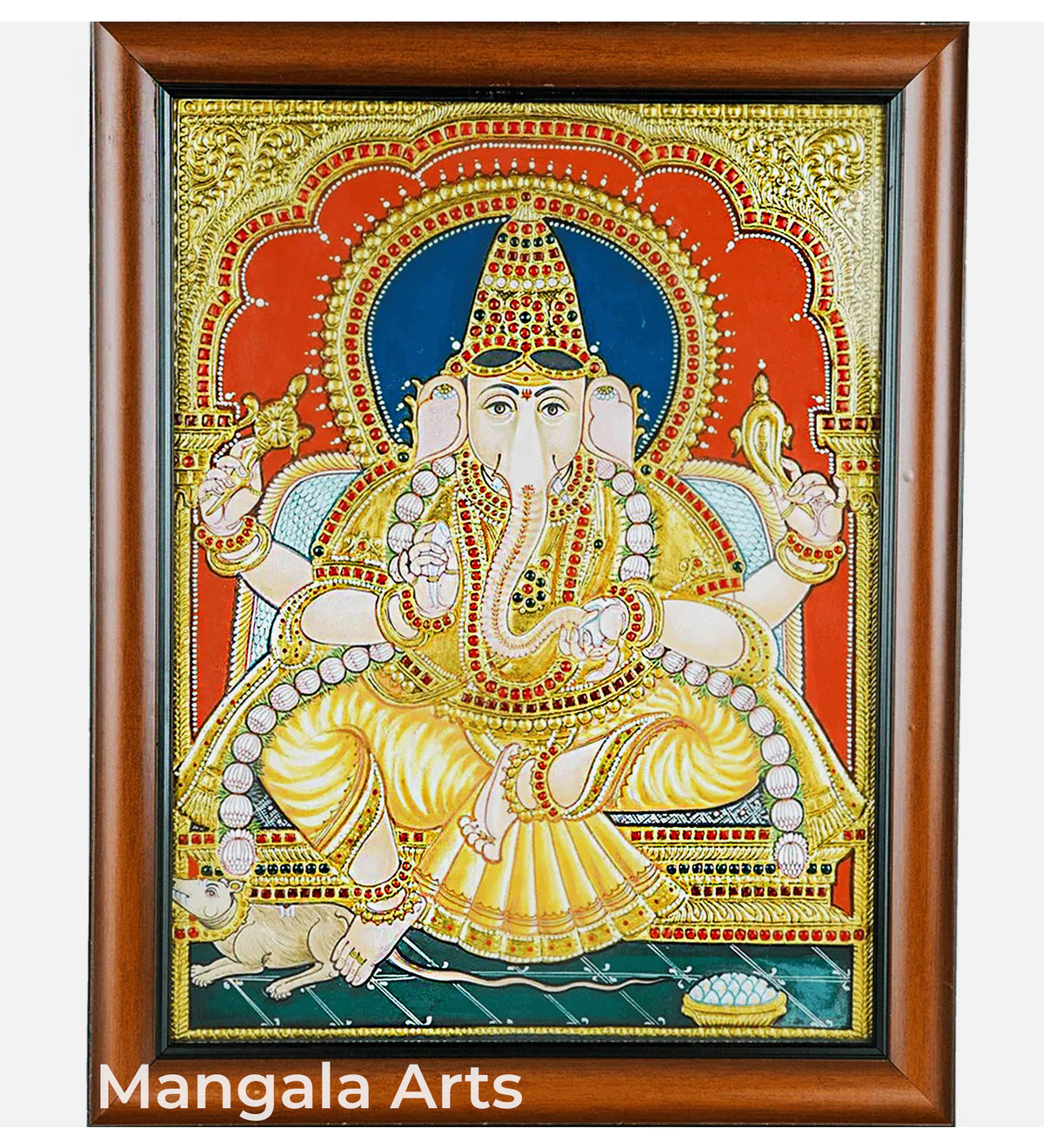 Ganesha Tanjore Painting | Mangala Arts