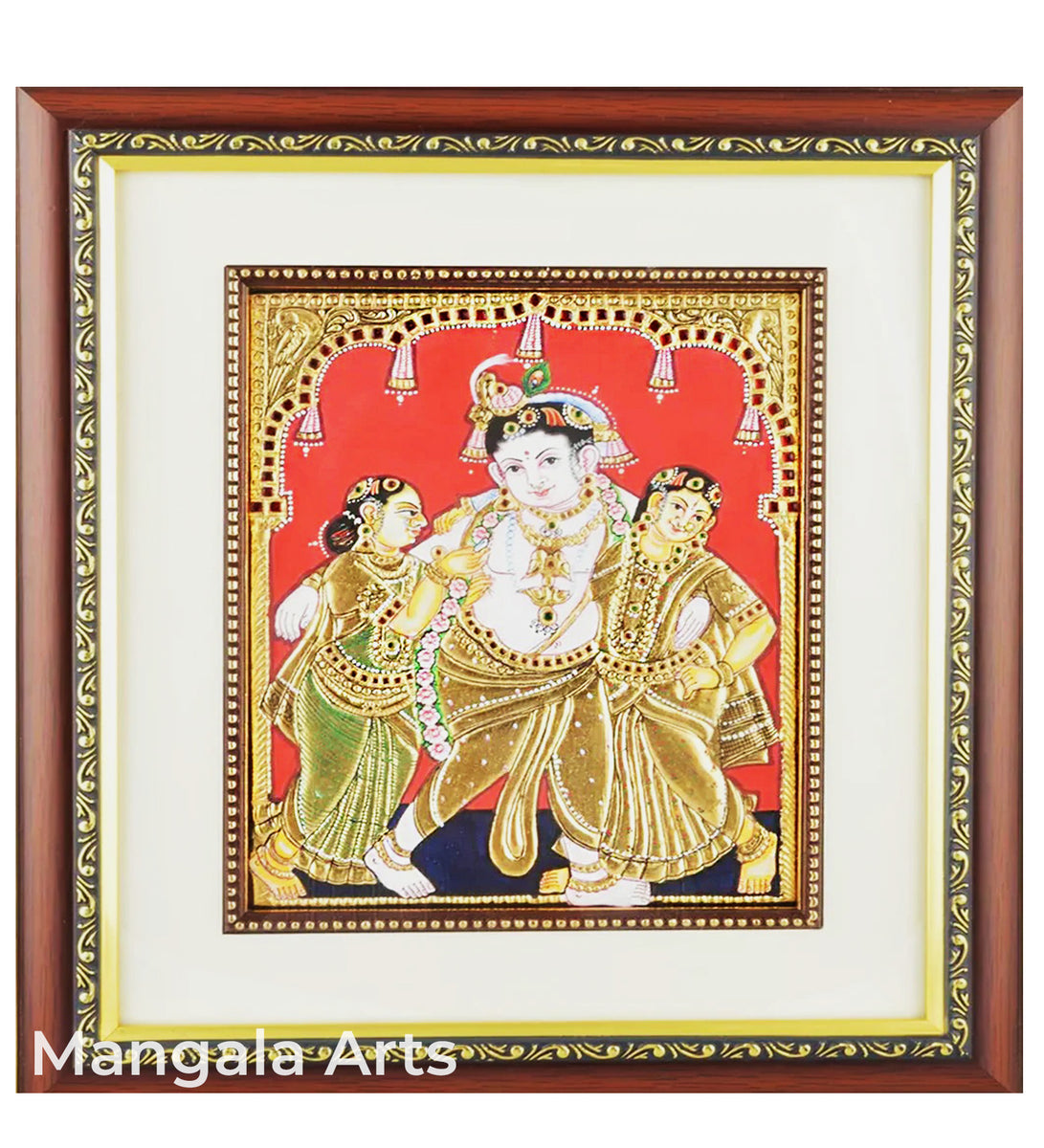 Bama Rukmani Tanjore Painting | Mangala Arts