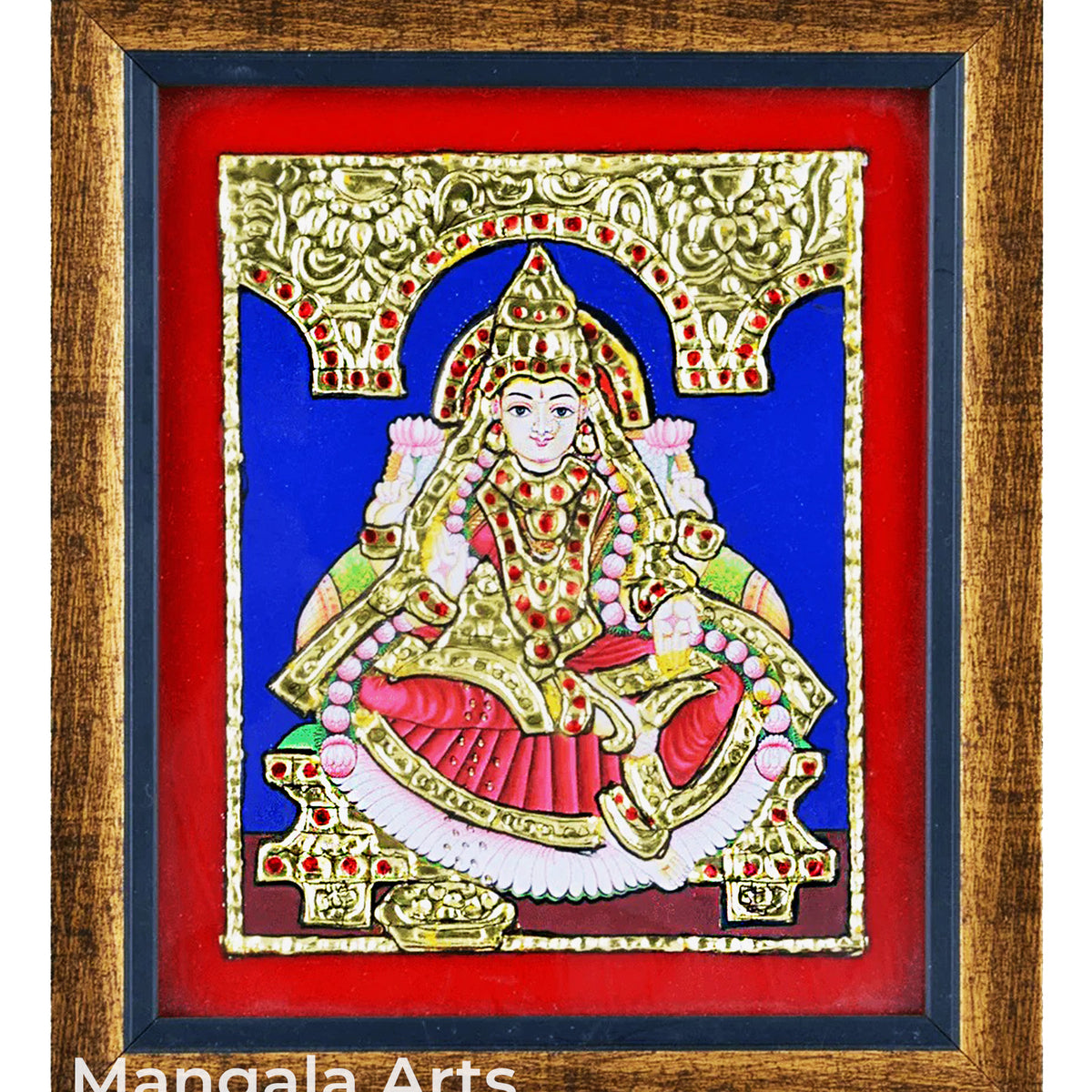 Mangala Art Lakshmi Tanjore Acrylic Base Painting | Mangala Arts