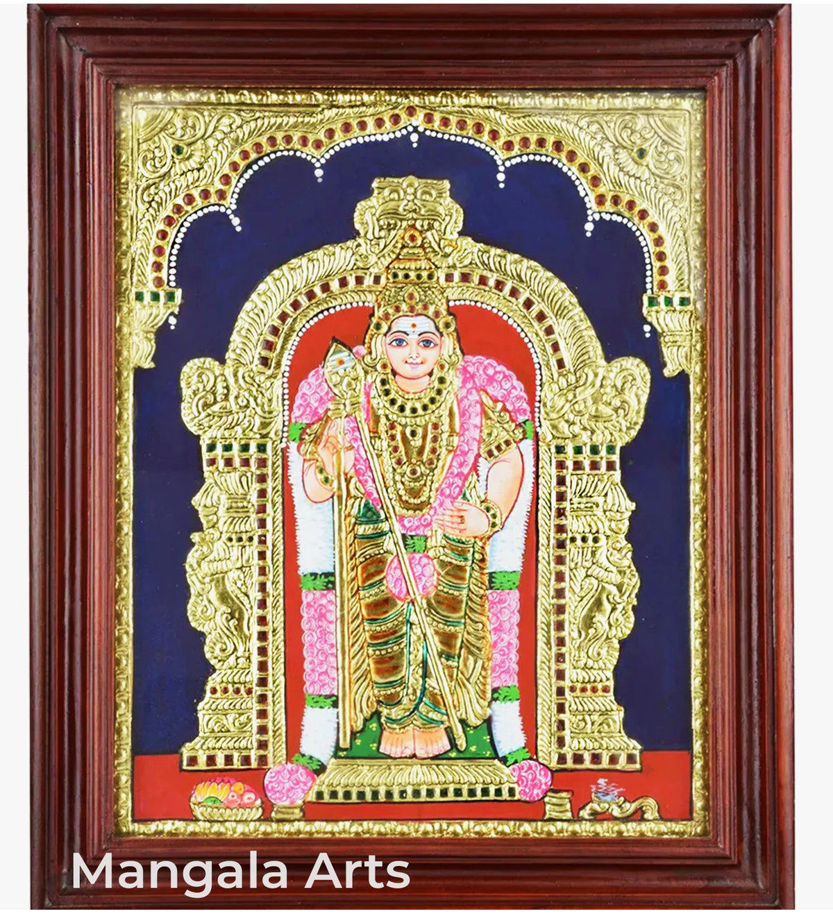 Murugan Tanjore Painting | Mangala Arts