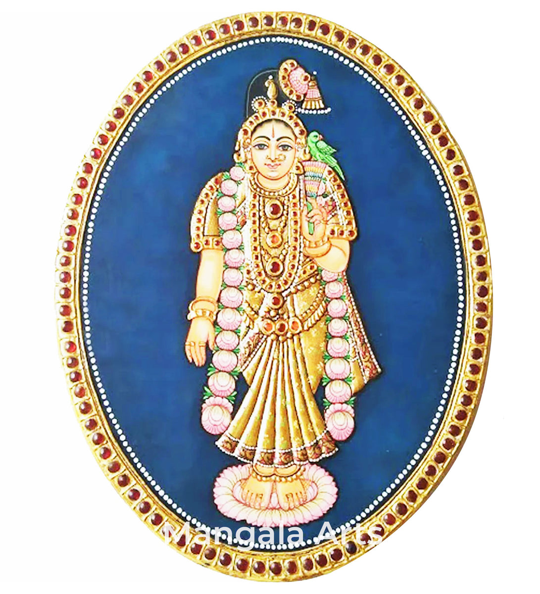 Aandal Tanjore Painting | Mangala Arts
