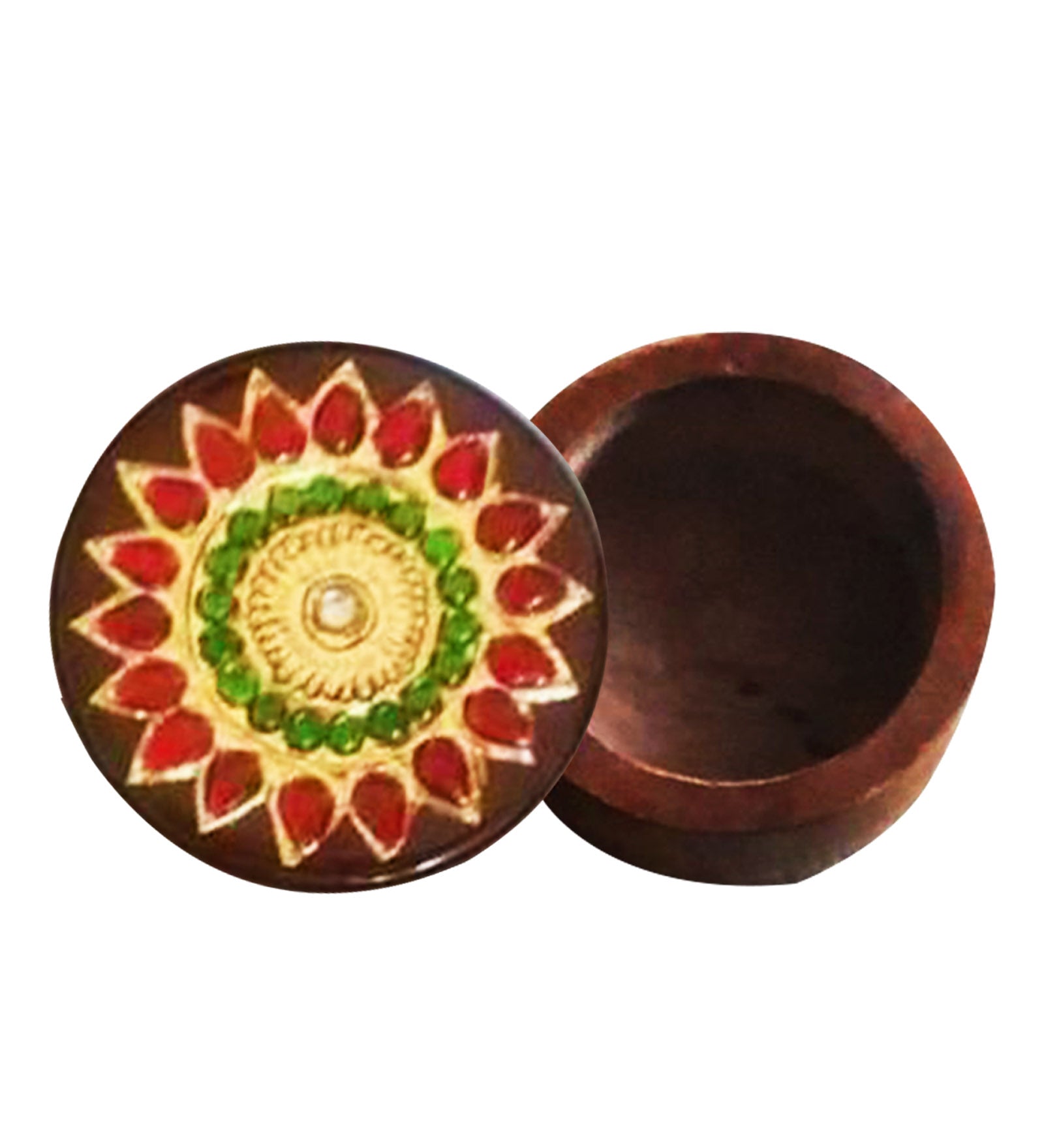 Kumkum Box with Tanjore Painting - Set of 9 Boxes | Mangala Arts