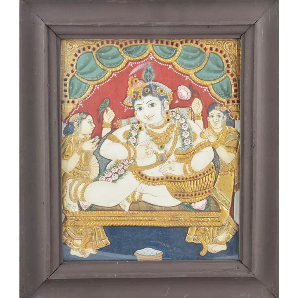 Buy Online Krishna Tanjore Painting | Mangala Arts
